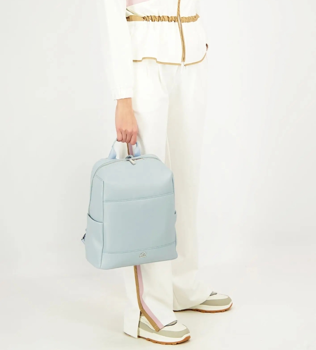 Style You | ΣΑΚΙΔΙΟ ΠΛΑΤΗΣ HAILEY ΜΕ ΠΛΑΪΝΕΣ ΘΗΚΕΣ ΚΑΙ ΔΙΠΛΟ ΦΕΡΜΟΥΑΡ.
